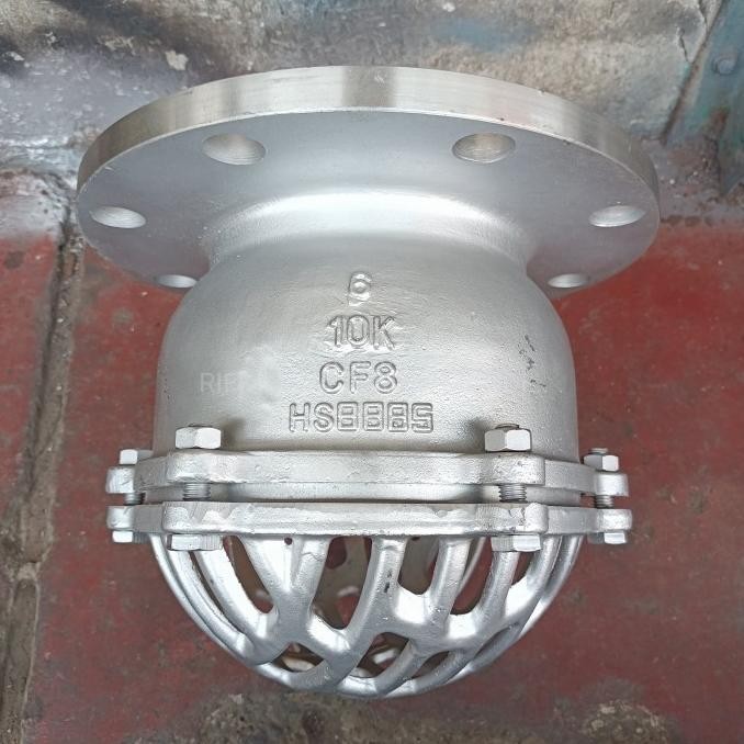 Jual Foot Valve Stainless 6"Inchi/Foot Valve Cf8 10K 6"/Foot Valve ...