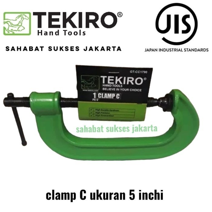 Jual Produk TEKIRO clamp C ukuran 5" inch / klem catok penjepit ...