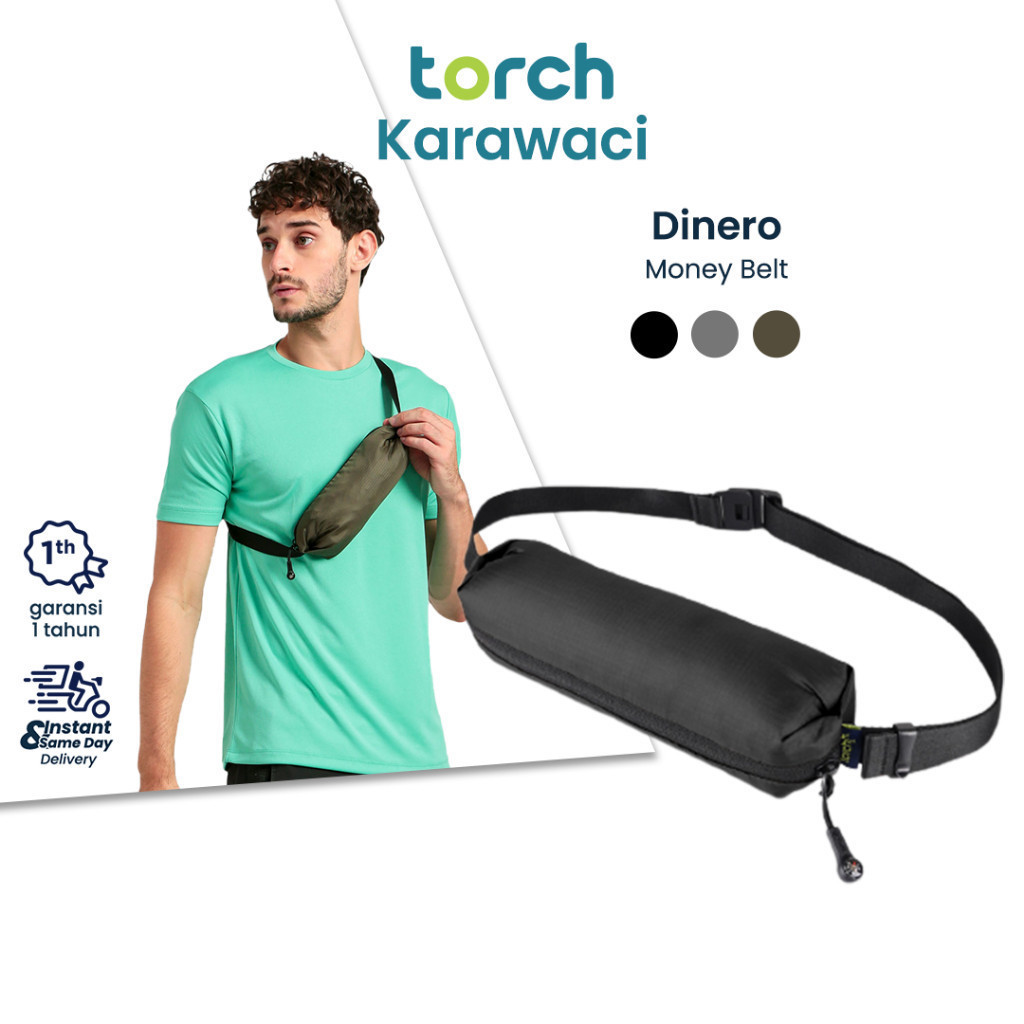 Jual TORCH Dinero Tas Pinggang Belt Bag Travel Waterproof | Shopee ...