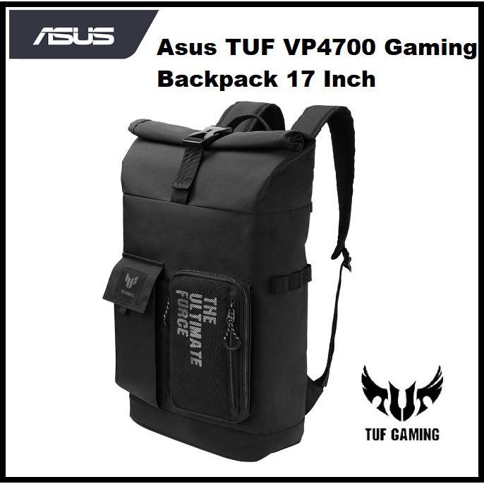 Jual Backpack Laptop Gaming Asus Tuf Vp4700 Black Casual Fit Up 17 Inch ...