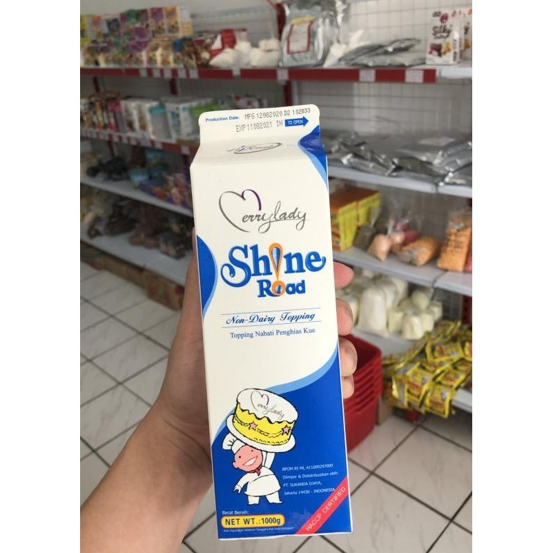Jual Shine Road Whip Cream 1 Kg Whipping Manis Topping Boba Numan ...