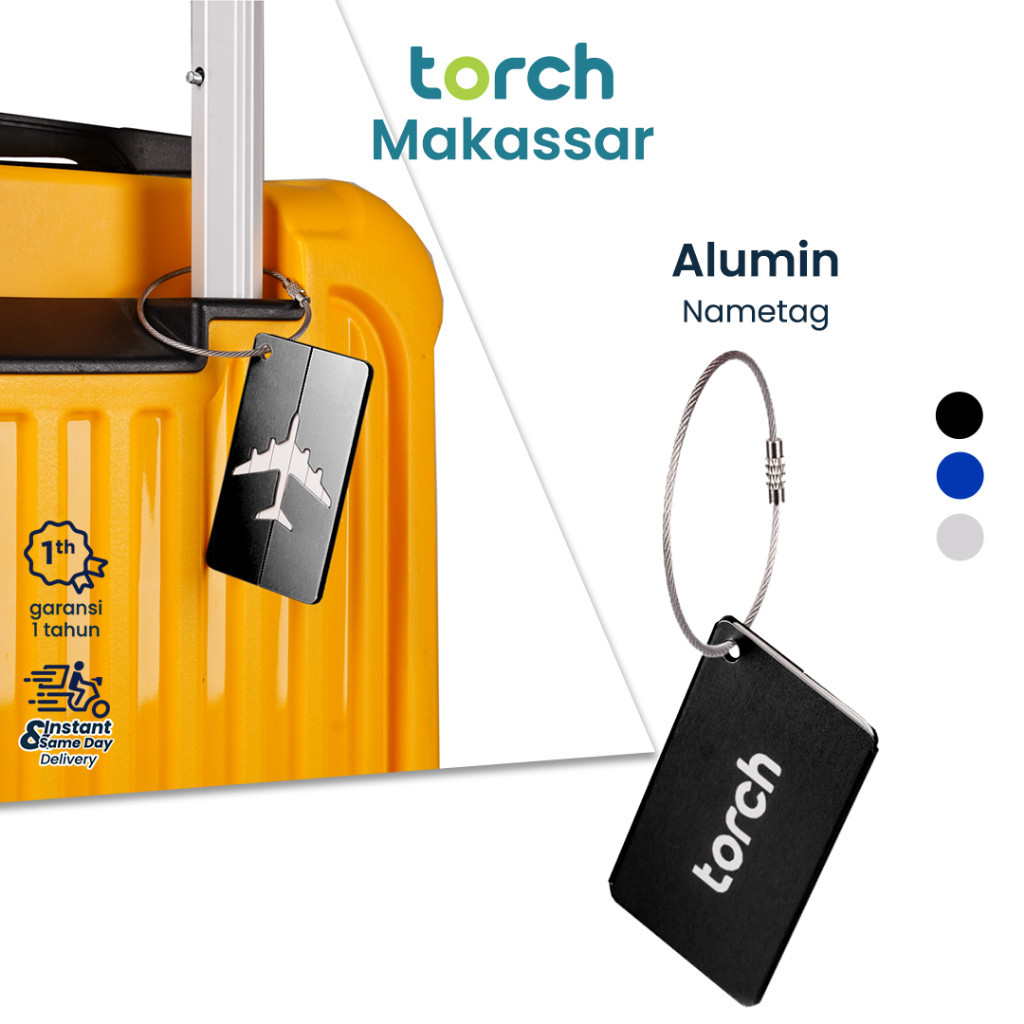 Jual TORCH Alumin Hangtag Name Tag Tanda Pengenal Label Koper Backpack ...