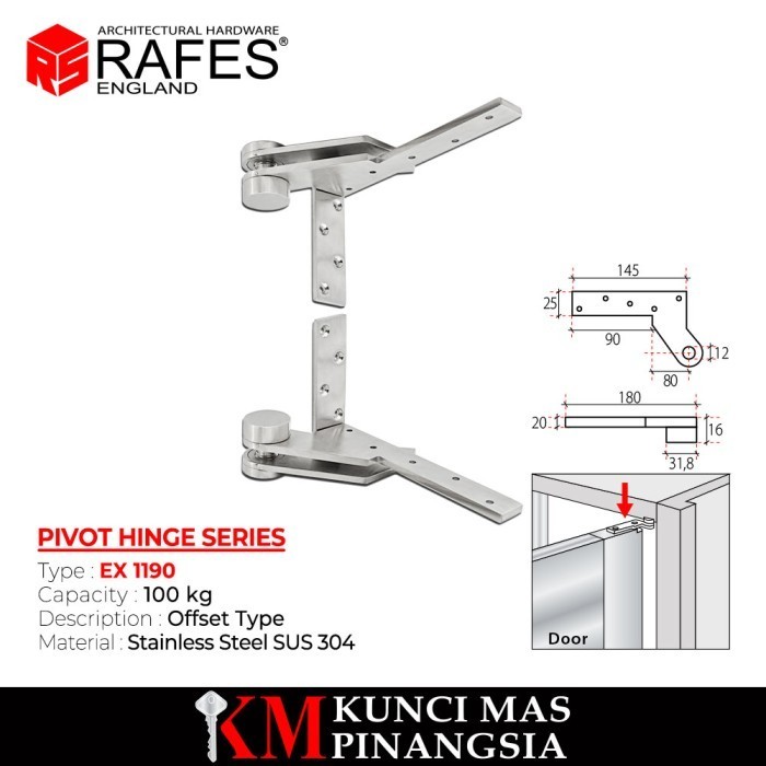 Jual ENGSEL PIVOT / PIVOT HINGE / 1190 / RAFES ORIGINAL | Shopee Indonesia