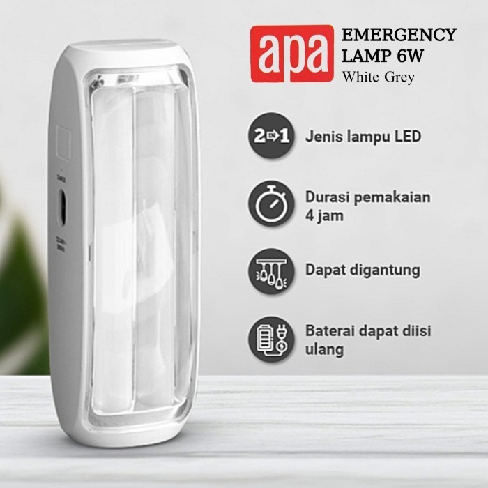 Jual Produk APA LAMPU EMERGENCY LAMP LED 6W LAMPU DARURAT LED LENTERA | Shopee Indonesia