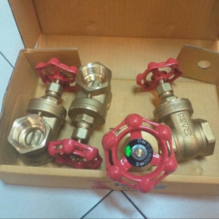 Jual GATE VALVE KUNINGAN KITZ DRAT 1" INCH / ORIGINAL KITZ / ASLI KITZ | Shopee Indonesia