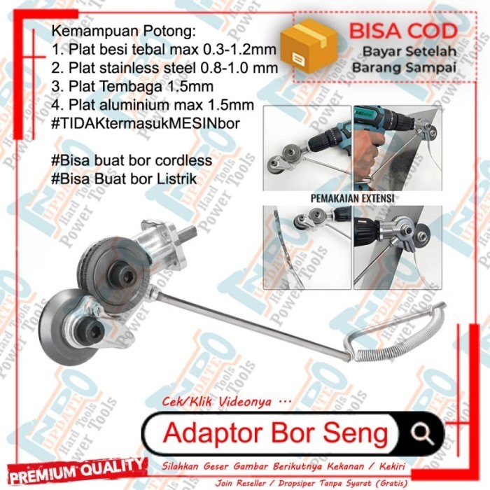 Jual Produk Nibbler Cutter Alat Potong Belah Plat Besi Metal Baja Pakai Mesin Bor | Shopee Indonesia