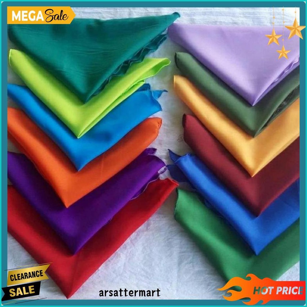 Jual Syal Dewasa / Slayer Segitiga Dewasa / Syal Polos Dewasa Bahan ...