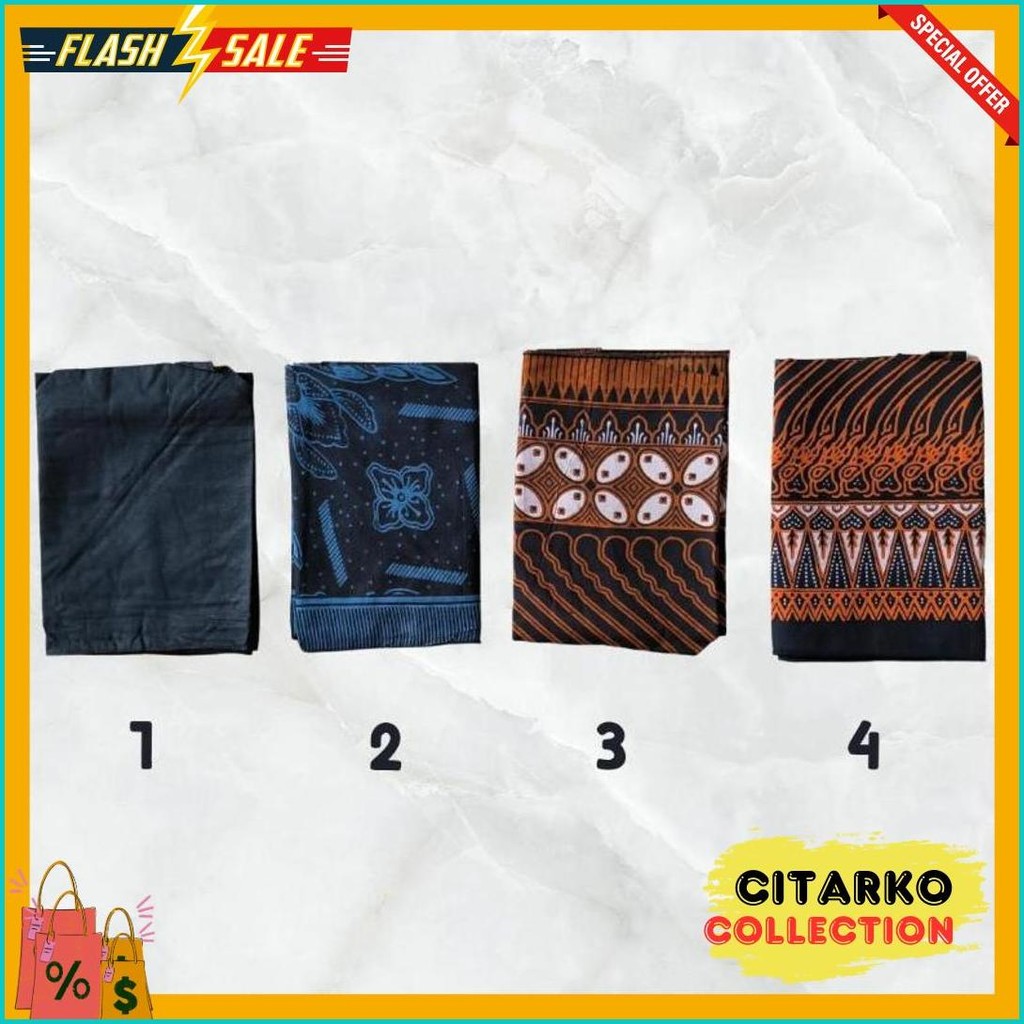 Jual Cod Slayer Segitiga Udeng Iket Motif Batik Dan Hitam Polos ...
