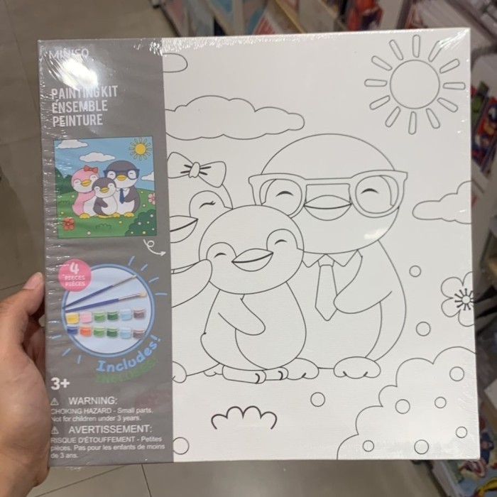 Jual Azalia Miniso Painting Kit 25X25Cm (Penguin Family & Graduation ...