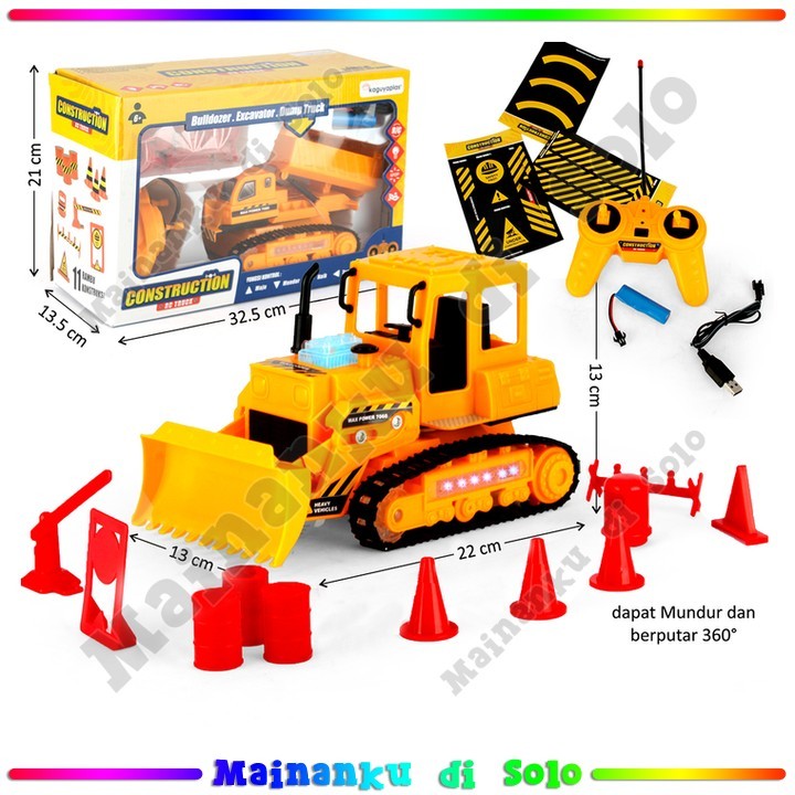Jual [Mainanku] Remot Control Bulldozer Charge Dan Kabel Charge Lampu ...
