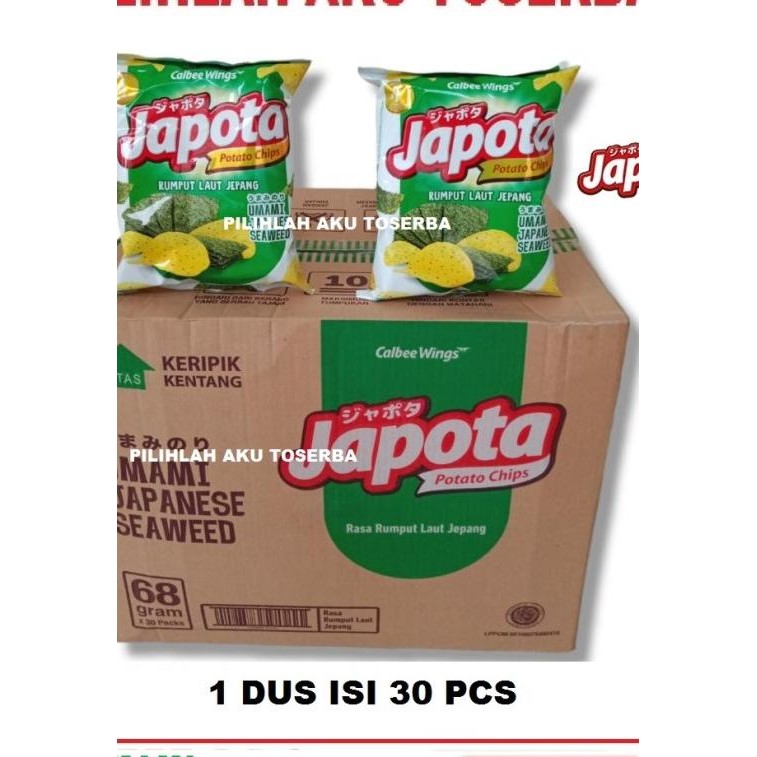 Jual Japota Keripik Kentang Rumput Laut 68 Gr - ( Harga 1 Dus Isi 30 ...