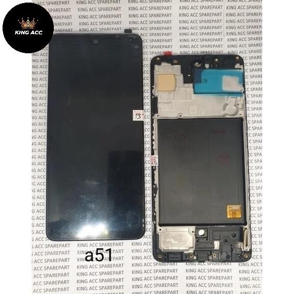 Jual LCD TOUCHSCREEN FRAME SAMSUNG GALAXY A51 A515 A515F ORIGINAL OLED ...