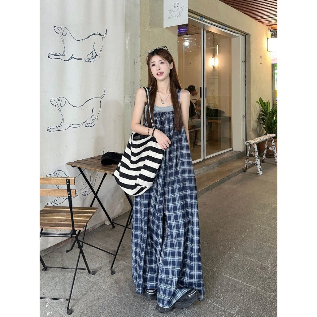 Jual Crunchy Brulee Celana Kasual Keseluruhan Kotak-kotak Retro Celana ...