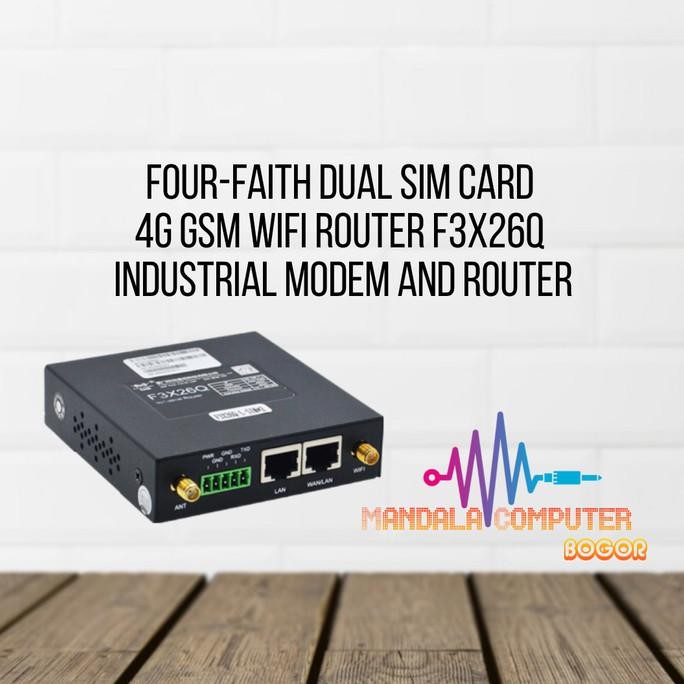 Jual Comp8 - Four-Faith Dual Sim Card 4G GSM WiFi Router F3X26Q ...