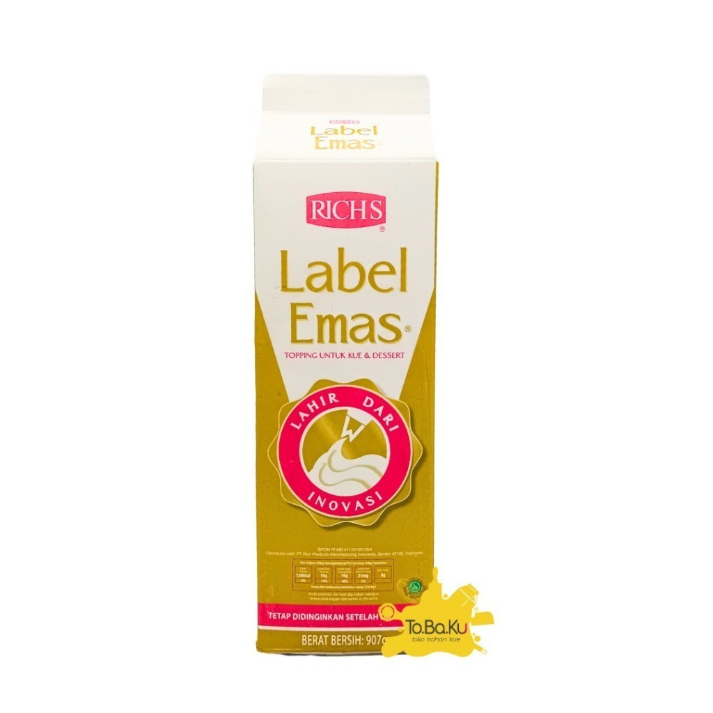 Jual Rich Whip Topping Gold Label (Non Dairy) 907ml | Shopee Indonesia