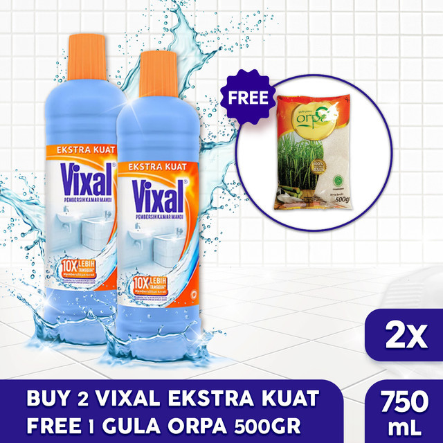 Jual Beli 2 Vixal Ekstra Kuat 750mL GRATIS Gula 500g | Shopee Indonesia