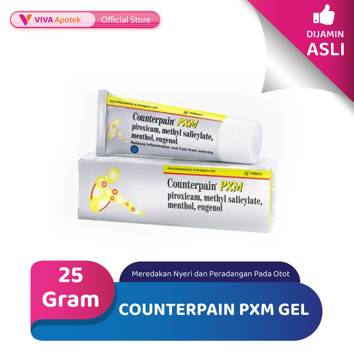 Jual Counterpain Pxm Gel untuk Meredakan Nyeri Otot, Sendi, Keseleo - 25Gr | Shopee Indonesia