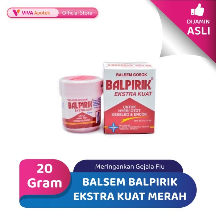 Jual Balsem Balpirik Merah Ekstra Kuat (20 Gram) | Shopee Indonesia