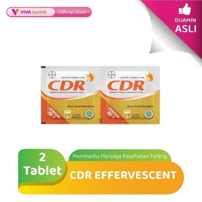 Jual CDR Effervescent Menjaga Kesehatan Tulang (2 Tablet) | Shopee ...