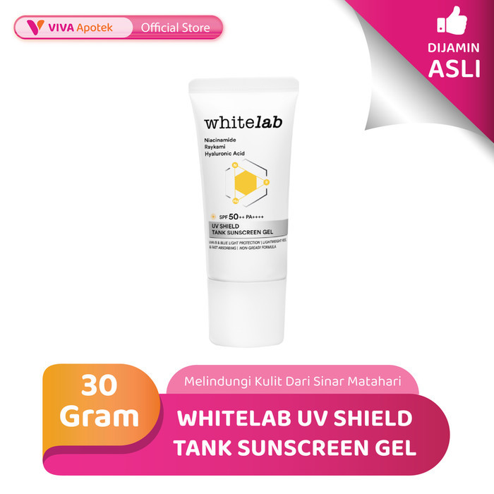 Jual Whitelab UV Shield Tank Sunscreen Gel SPF 50++ PA++++ (30 Gram ...