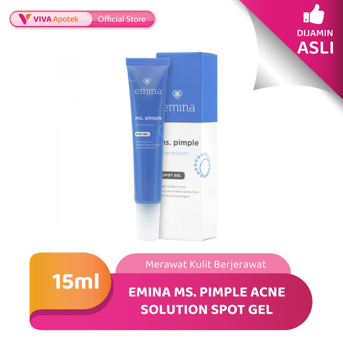 Jual Emina Ms. Pimple Acne Solution Spot Gel untuk Totol Jerawat (15 ml ...