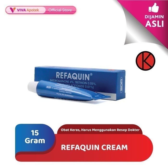 Jual Refaquin Cream / Melasma / Flek Kulit (15 Gram) | Shopee Indonesia