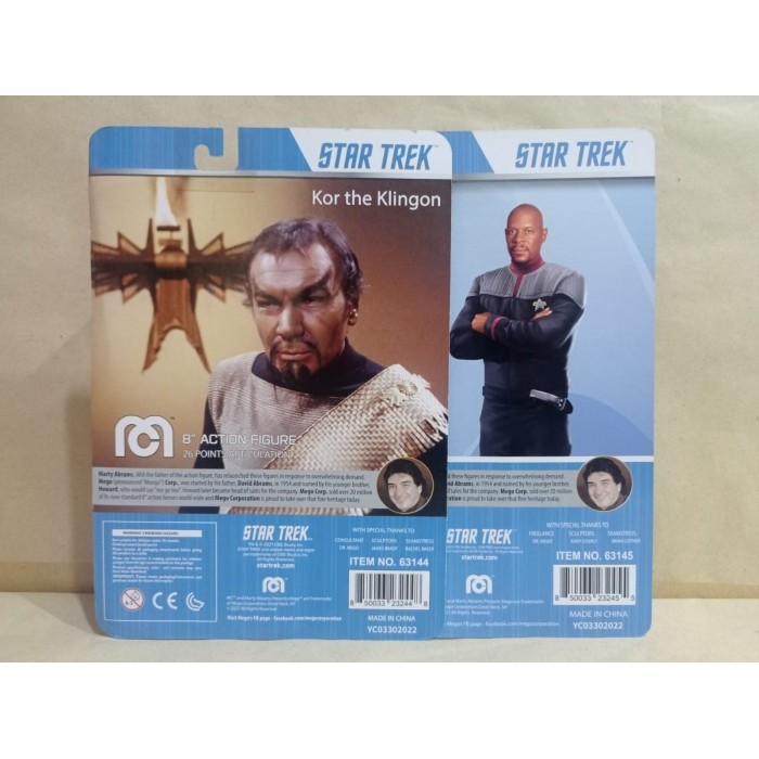 Jual Action Figure Mego Star Trek Mr. Spock Kor The Klingon 8-Inch ...