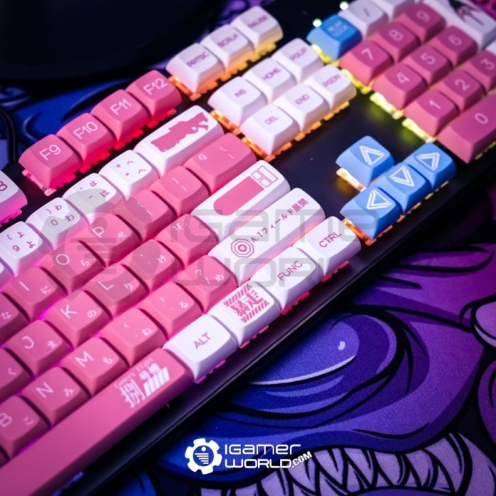 Jual Terlaris Keycaps Evangelion Eva 08 Pink Pbt Dyesub 120 For ...