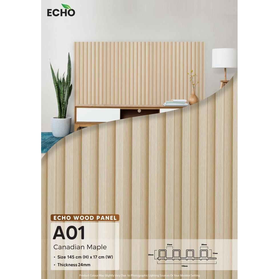 Jual BEBAS ONGKIR - Wallpanel Echo Wood / Wall 3D Panel Salur Motif Kayu Tinggi 145 cm | Shopee ...