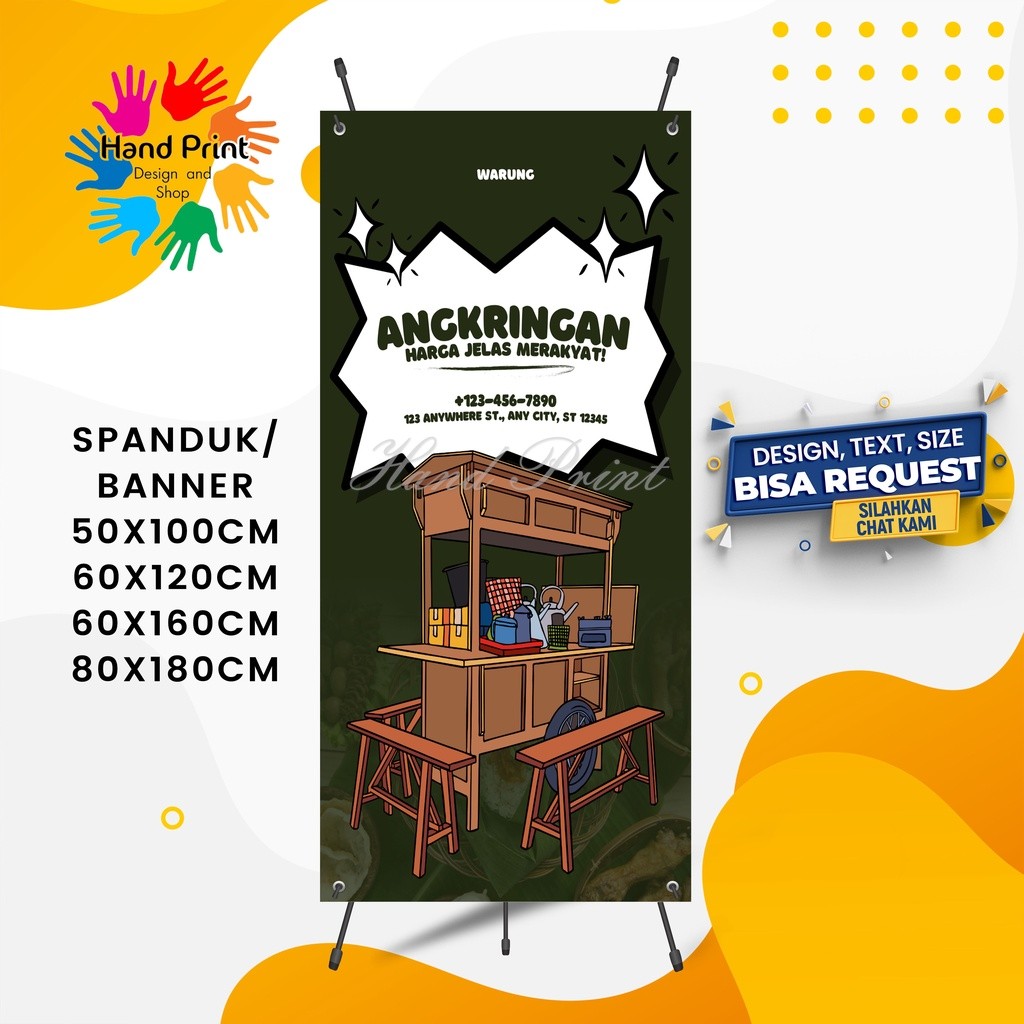 Jual Spanduk Banner MMT Angkringan Sate Seafood Seblak Ceker Sosis ...