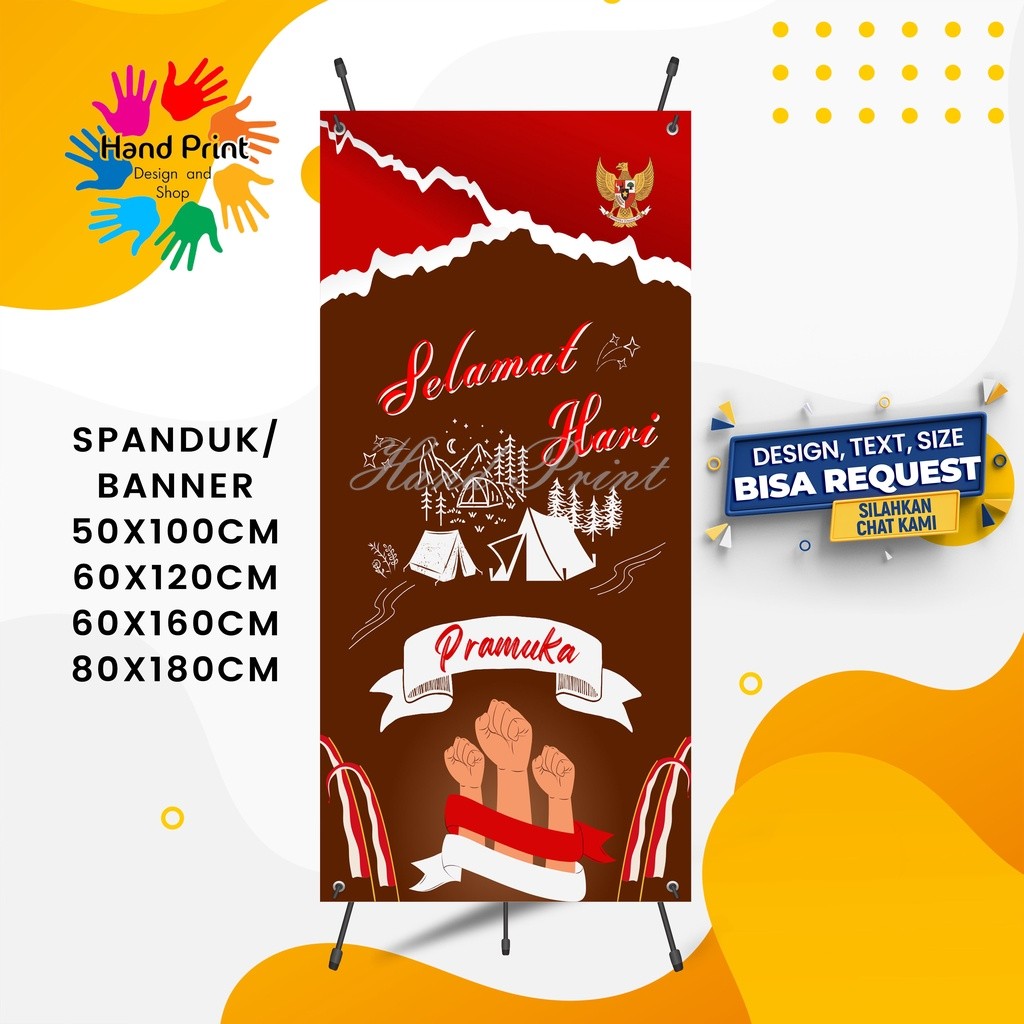 Jual Cetak Spanduk Banner Camping Pramuka Jambore Kembali Ke Alam C MMT ...