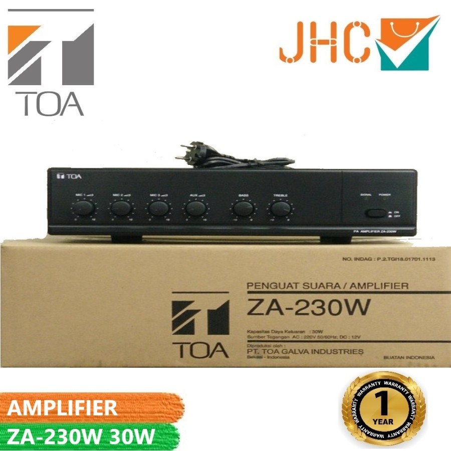 Jual TOA Amplifier ZA-230W Mixer Amplifier 30 Watt AC/DC ZA230W | Shopee Indonesia