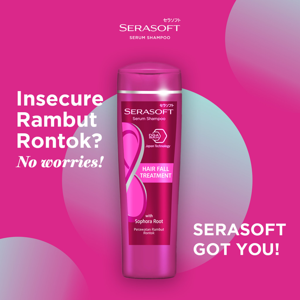 Jual Serasoft Serum Shampoo Hair Fall Treatment Botol 340 ml x2 ...
