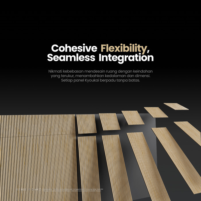 Jual KYOUKAI - Wood Slat Wall / Panel Dinding Kayu Peredam Suara XIONCO ...