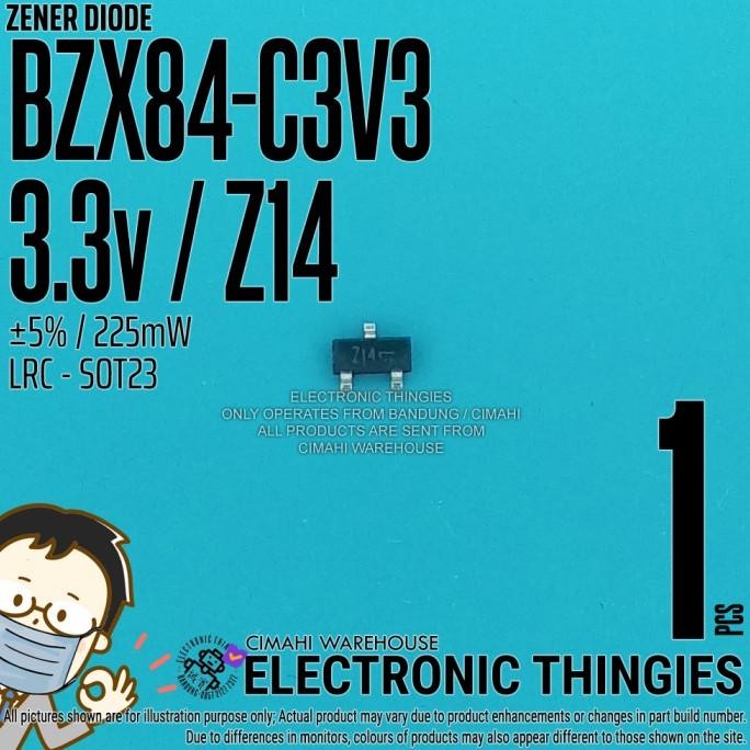 Jual Terbaru (8) BZX84-C3V3 SOT23 LRC ZENER Z14 3.3V 5% DIODE DIODA SMD thingie43 | Shopee Indonesia