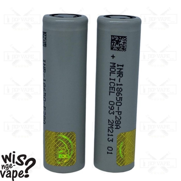 Jual Battery Molicel P28A INR 18650 2800mAh 35A - Baterai Molicell ...