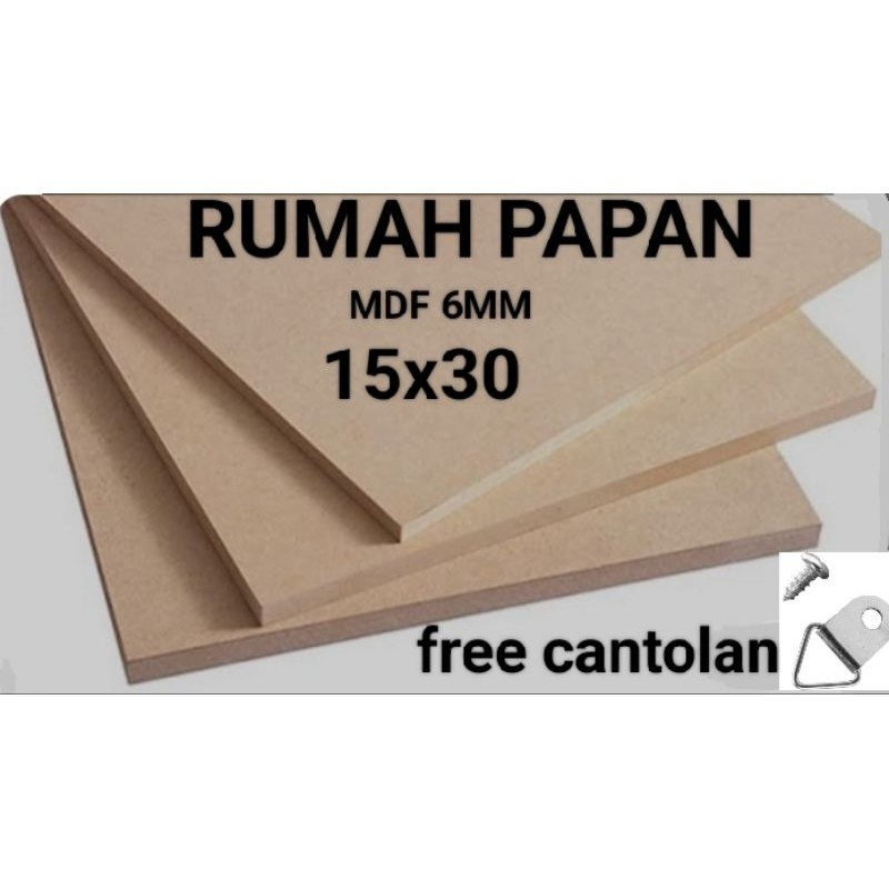 Jual papan mdf 15x30 6mm free cantolan | Shopee Indonesia