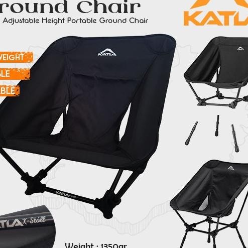 Jual Katla X-Stoll Folding Ground Chair 2 In 1 Kursi Lipat Camping ...