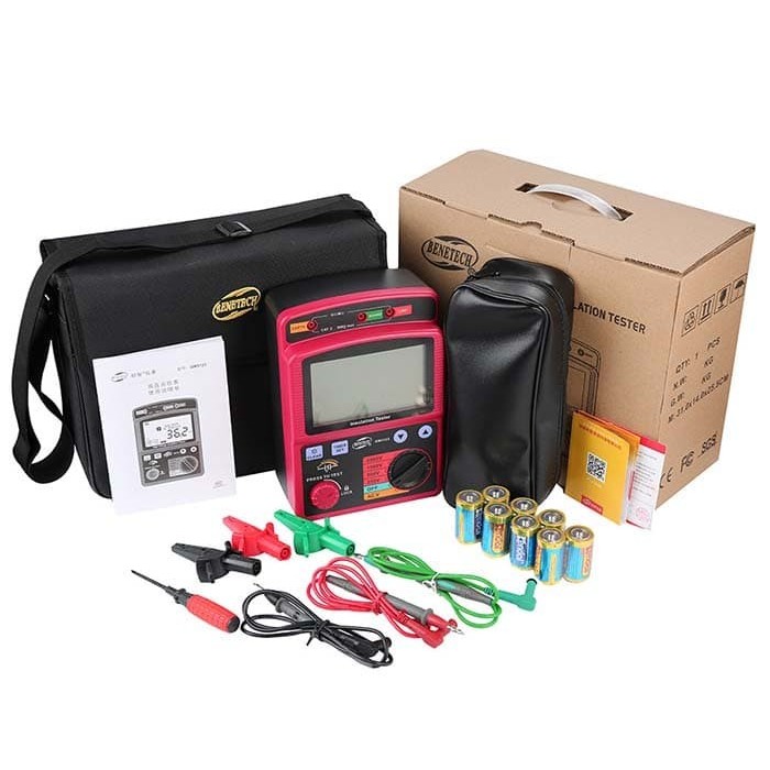 Jual High Voltage 5Kv Insulation Tester Benetech Gm3125 Megger Test ...