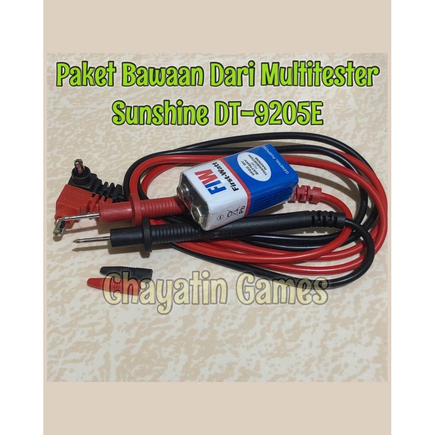 Jual Multitester / Avometer / Tester Digital Merk Sunshine Type Dt ...