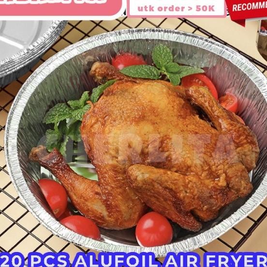 Jual Alunium Foil Tray Bulat Air Fryer Alufoil Alas Alumunium Foodgrade ...