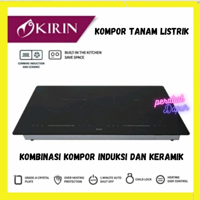 Jual Kompor Tanam Listrik Induksi Kirin 2 Tungku Induction Cooker Kic 2502H | Shopee Indonesia