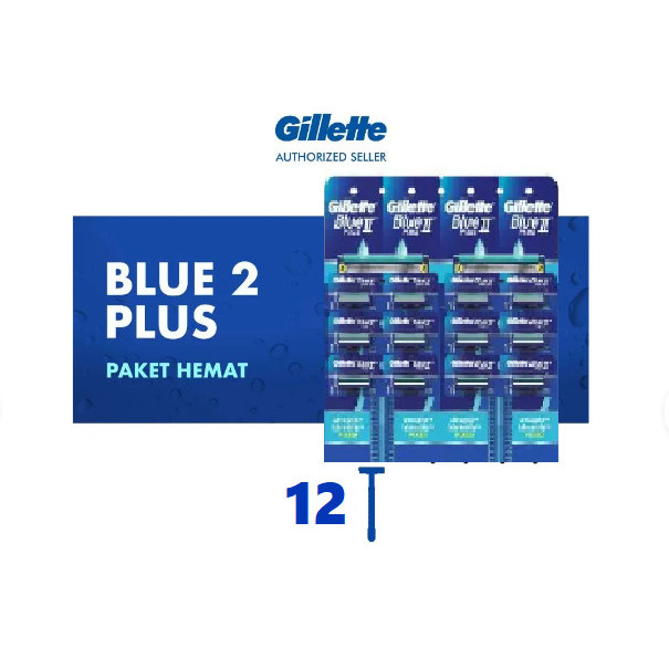Jual PROMO Pisau Cukur Gillette Blue 2 Plus Grosir Gillette Blue II ...