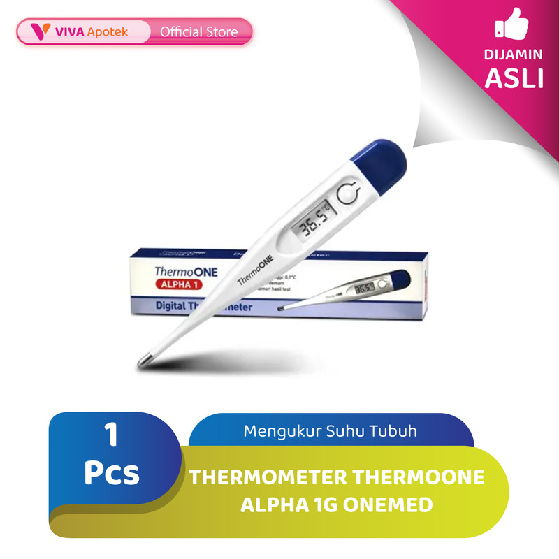 Jual Thermometer ThermoOne Alpha 1G OneMed untuk Mengukur Suhu Tubuh(1 ...