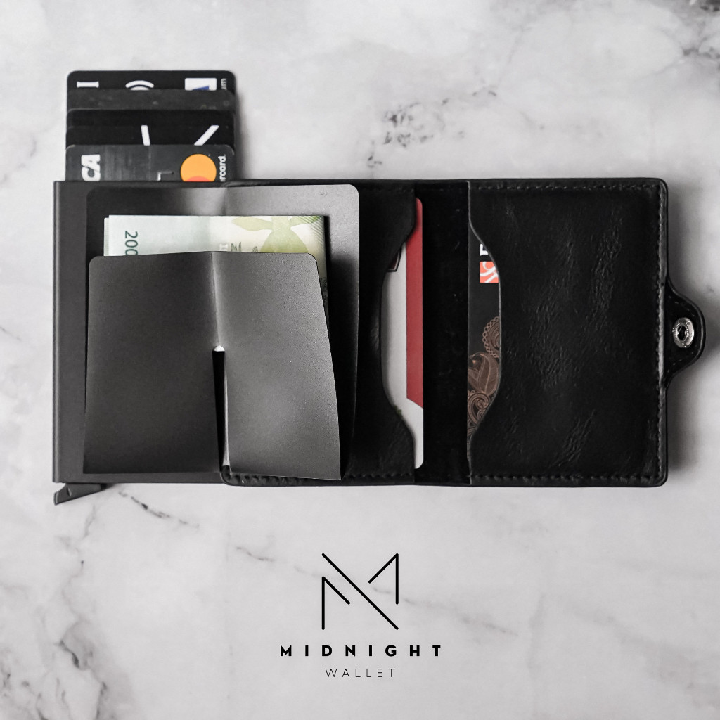 Jual HARGA TERBARU DOMPET PRIA KULIT MIDNIGHT SMART WALLET CARD HOLDER ...