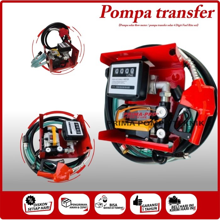 Jual Pompa Solar Flow Meter / Pompa Transfer Solar 4 Digit Fuel Rite ...