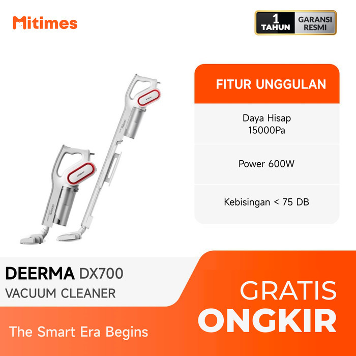 Jual Deerma Dx700 Household Upright Vacuum Cleaner 2 In 1 Upright ...
