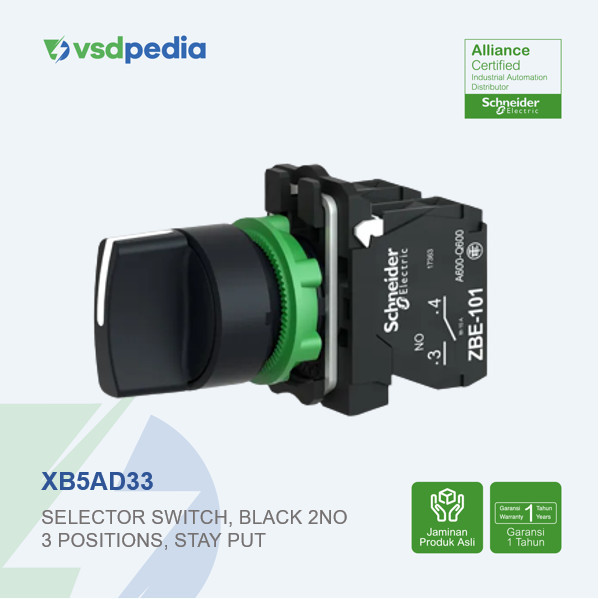 Jual SCHNEIDER SELECTOR SWITCH XB5AD33 | Shopee Indonesia