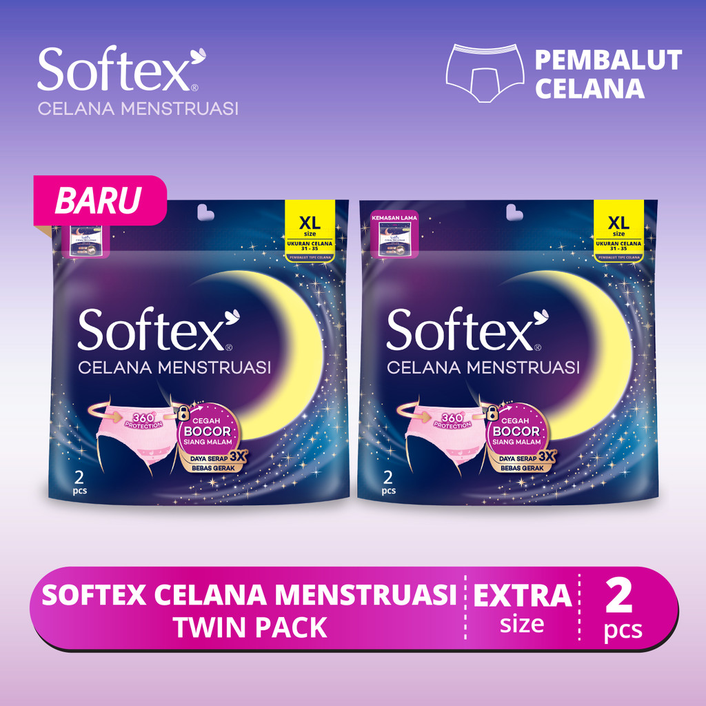 Jual Softex Celana Menstruasi Extra Size 2s x 2 Pack - Pembalut Celana ...