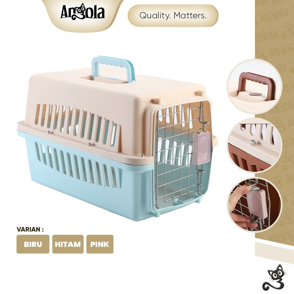 Jual Pet Cargo Kandang Kucing Anjing M85 Tray Pintu Besi / Kandang ...